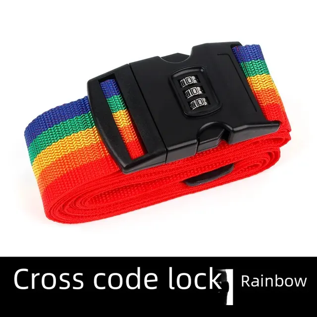 10-cross Travel Case Binding Strap Password Lock Luggage Binding ...