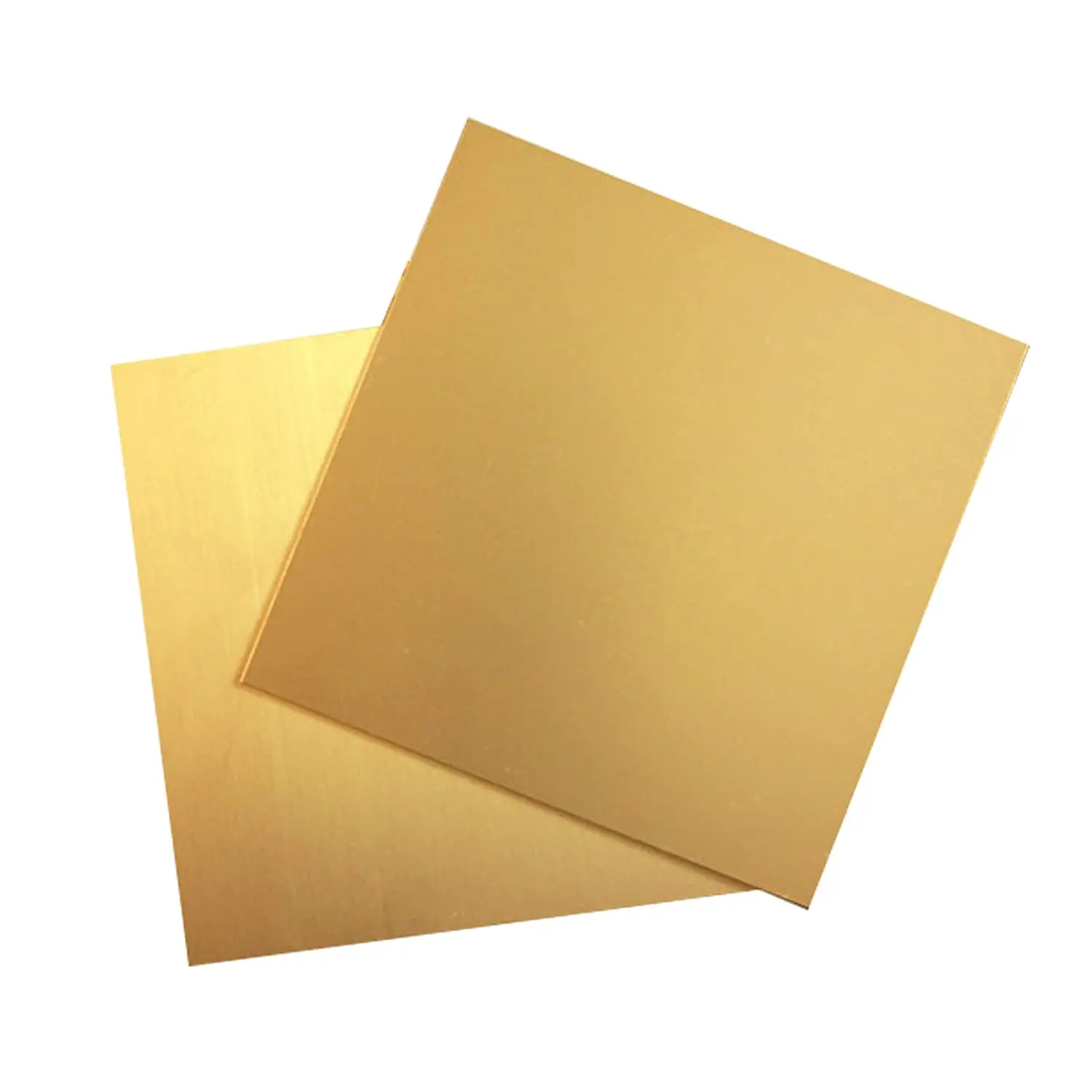 Size 10 x 10cm Square Golden Color Anodized Aluminum Sheet Metal Plate ...
