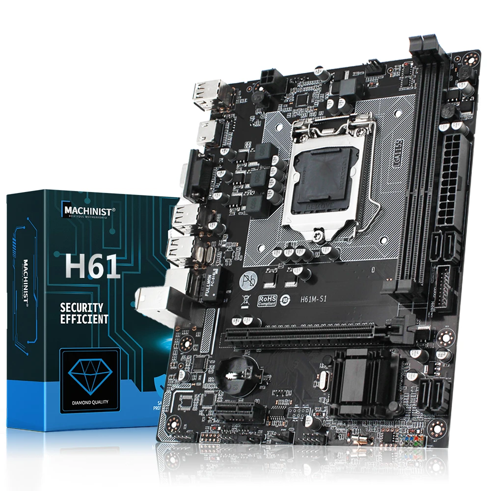 MACHINIST-H61-Motherboard-Support-Intel-Core-CPU-Processor-DDR3 ...