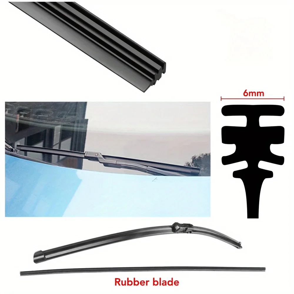 Upgrade Car Wipers Rubber Strips Premium Rubber Strips for Boneless Car ...