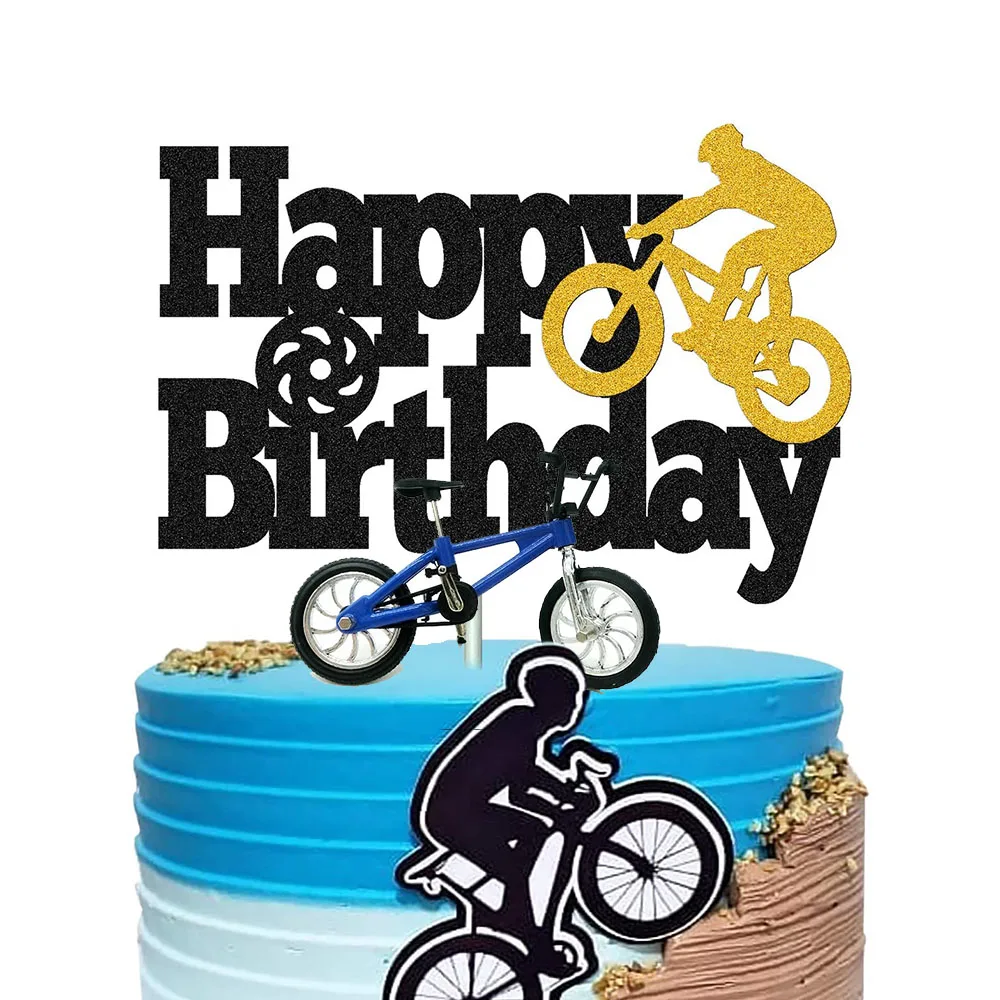 Bicycle-Cake-Topper-Happy-Birthday-Bike-Cake-Decorations-Boy-Girl-Sport ...