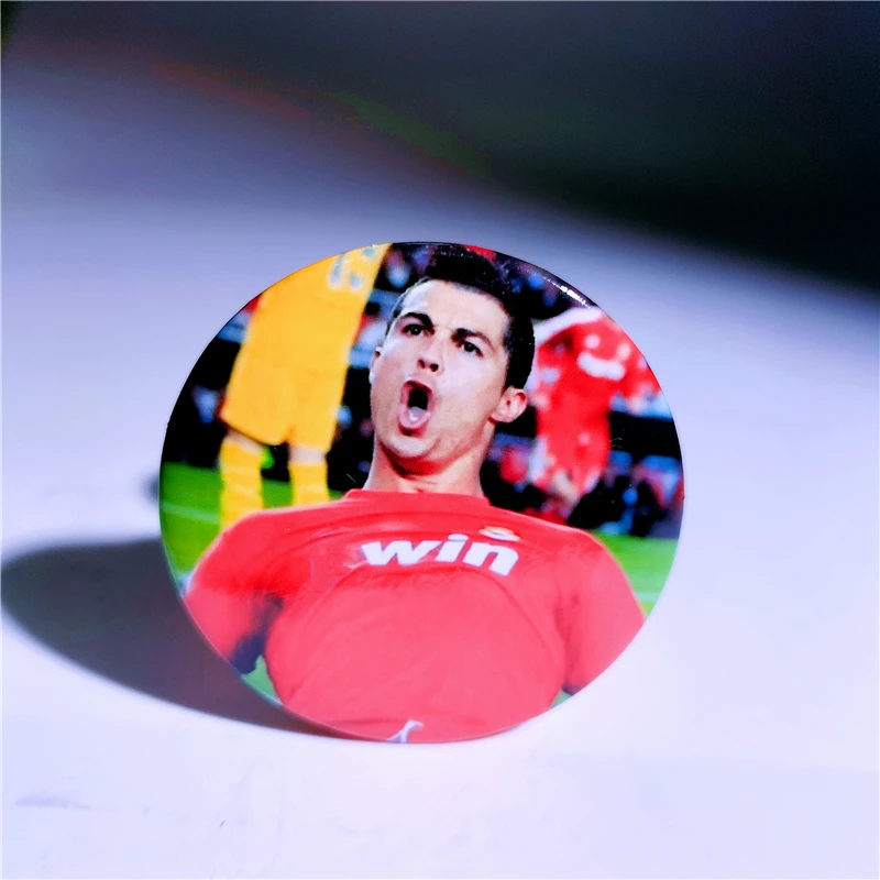40 Kinds Portugal Football Star C Ronaldo Tinplate Metal Badges for ...