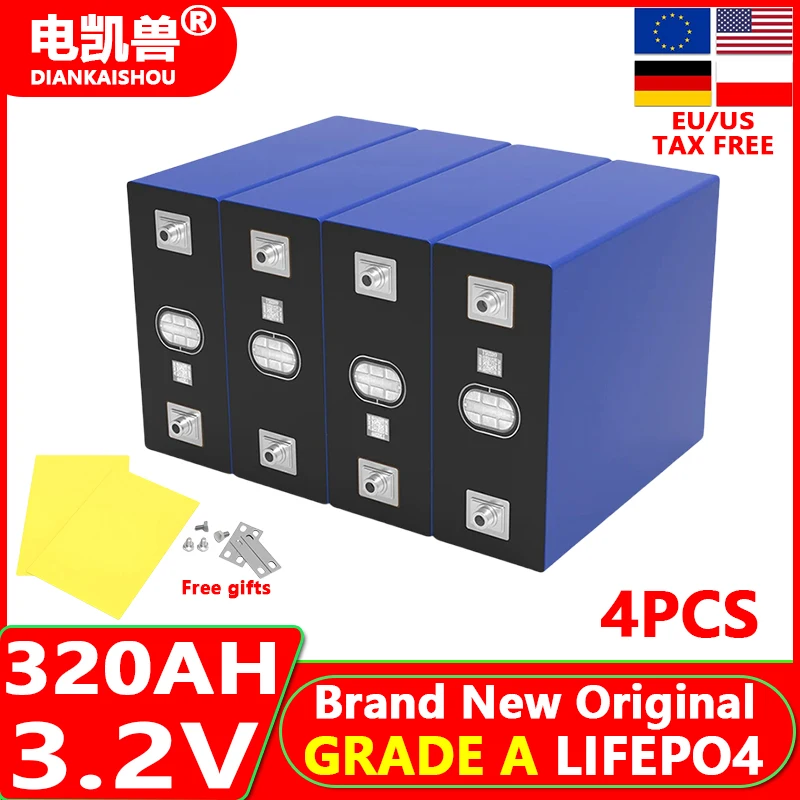 4pcs-new-3-2V-320Ah-280Ah-202AH-105Ah-LiFePO4-battery-3C-Lithium-iron ...