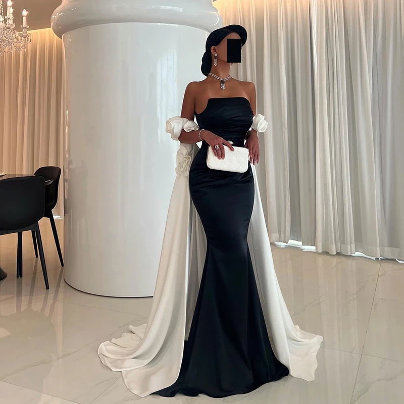 Thinyfull-Sexy-Mermaid-Prom-Evening-Dresses-Black-Strapless-Night-Dress ...