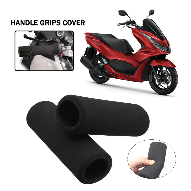 PCX-Motorbike-Anti-Vibration-Handle-Bar-Foam-Comfort-Slip-Over-Grips ...