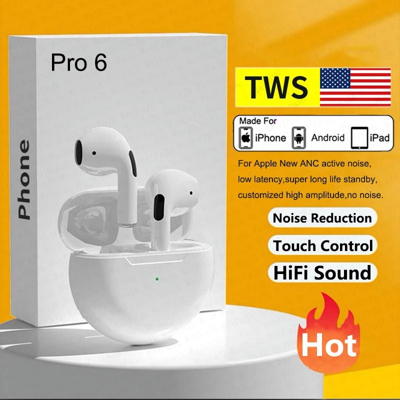 Apple-original-airpods-Pro-6-TWS-Max-auriculares-inal-mbricos-Bluetooth ...