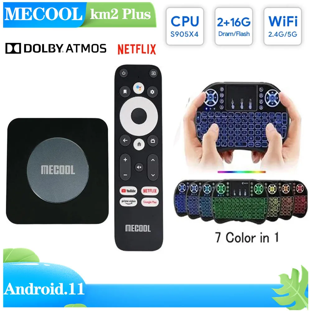 Mecool-Dispositivo-de-TV-inteligente-KM2-Plus-decodificador-con-Android ...