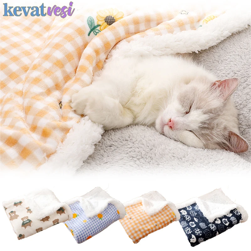 Thickened-Warm-Pet-Dog-Blanket-Winter-Soft-Flannel-Fleece-Blanket-Pet ...