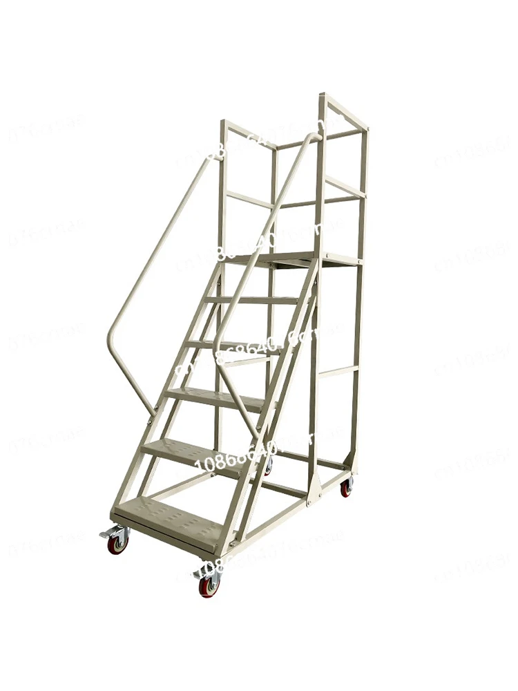 Climbing-Ladder-Mobile-Platform-with-Brake-Tally-Pick-up-Non-slip ...