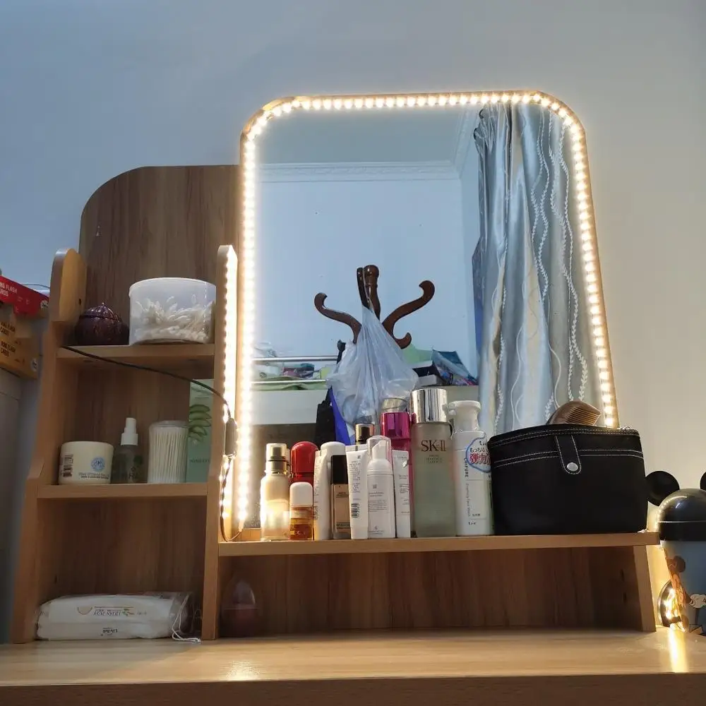 Makeup-Vanity-Mirror-Light-Strip-Led-USB-Cable-5V-0-5m-5m-Dressing ...
