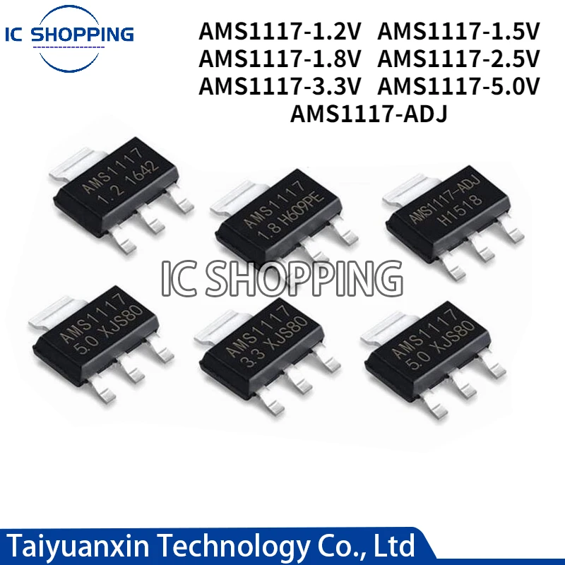 Free shipping on all orders Excellent quality 50PCS AMS1117-ADJ LM1117-ADJ AMS1117 LM1117 IC 1A ...