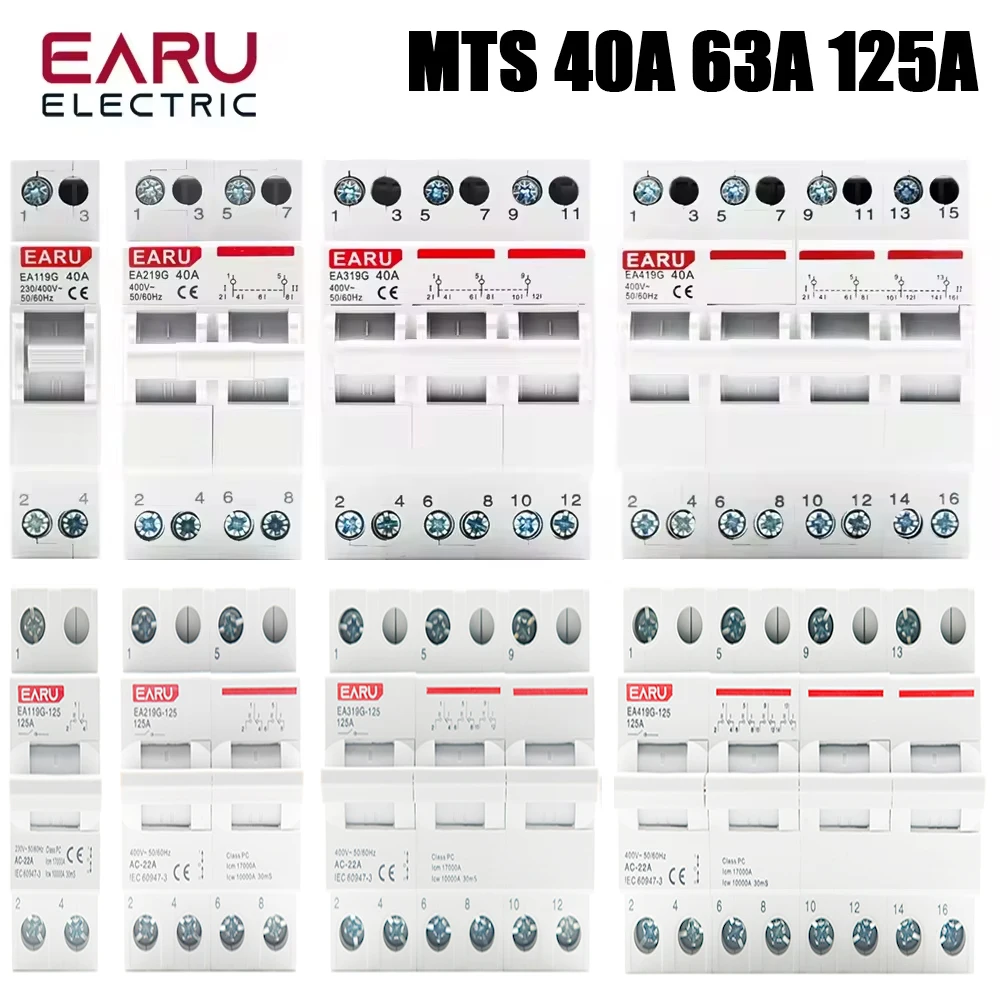 1P-2P-3P-4P-40A-63A-125A-MTS-Dual-Power-Manual-Transfer-Interlock ...