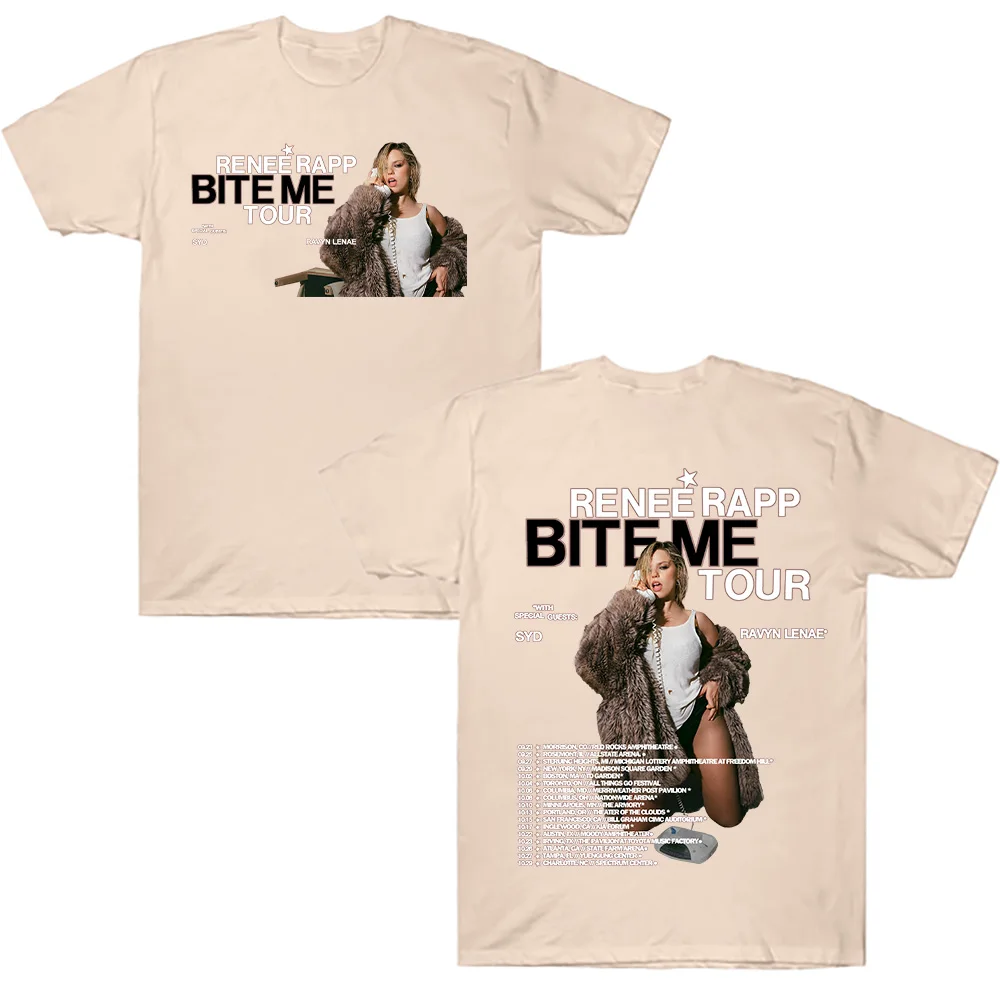 Reneé Rapp Bite Me Tour T Shirt Fashion Men Women Clothes Oversized ...