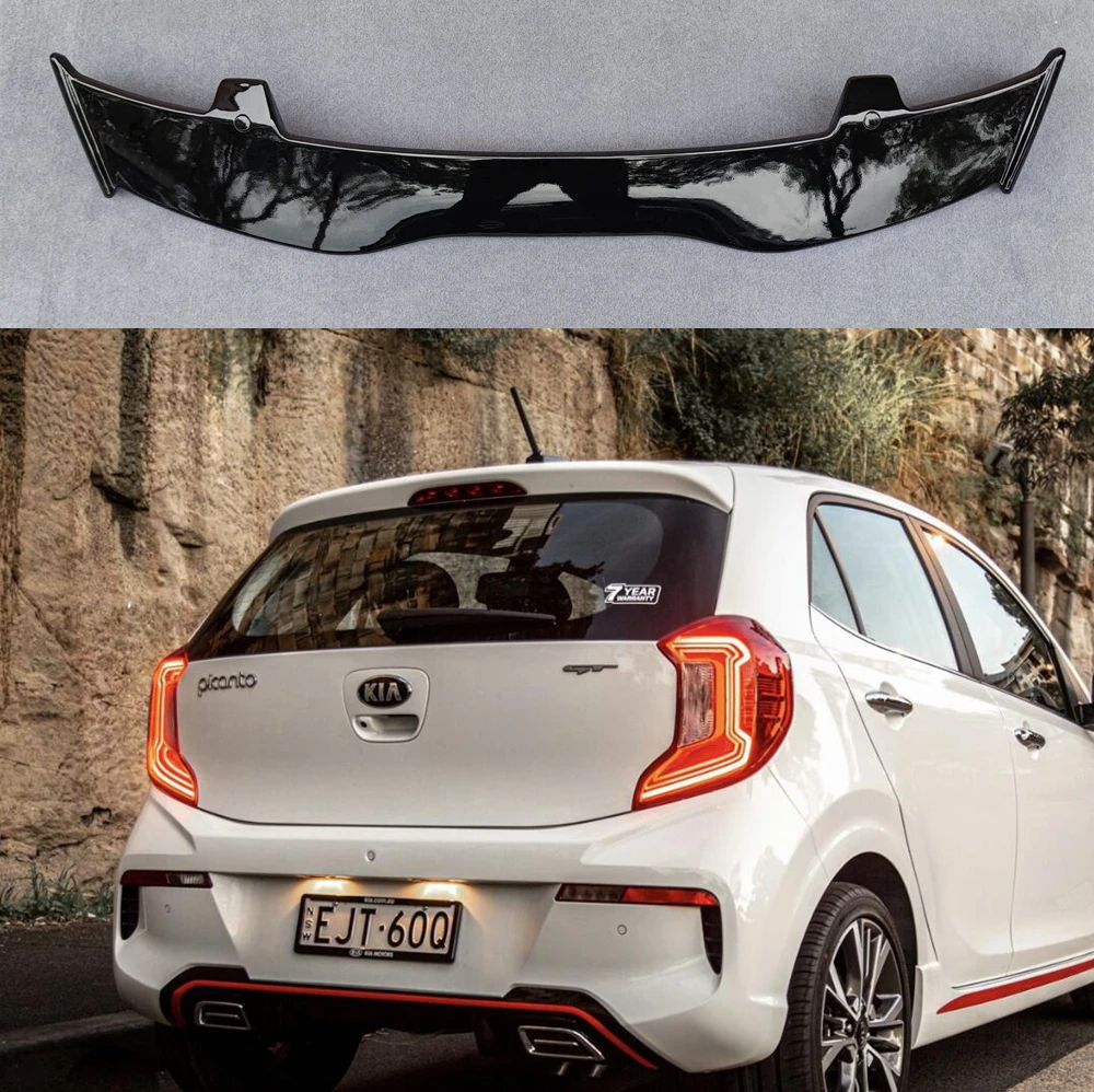 High-Quality-ABS-Material-For-Kia-Picanto-Morning-Spoiler-Carbon-Fiber ...