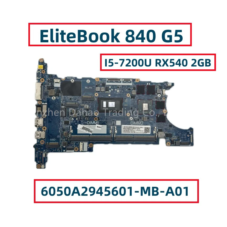 6050A2945601-MB-A01-For-HP-EliteBook-840-G5-Laptop-Motherboard-With-I5 ...