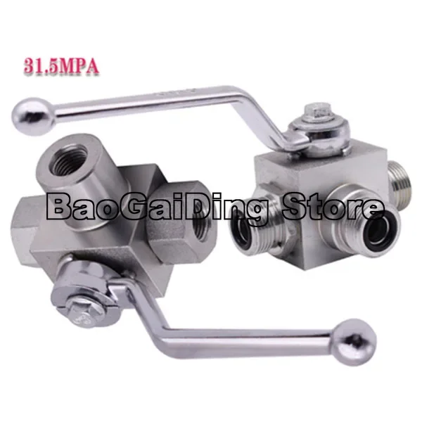 Hydraulic-Two-Position-Three-way-High-Pressure-Ball-Valve-L-type-KHB3K ...