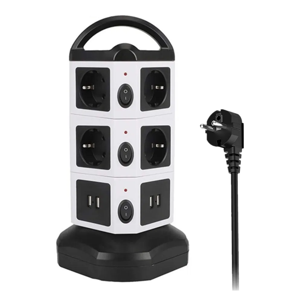 TESSAN-EU-Multi-tap-Power-Strip-Vertical-Tower-Socket-with-6-10-Sockets ...