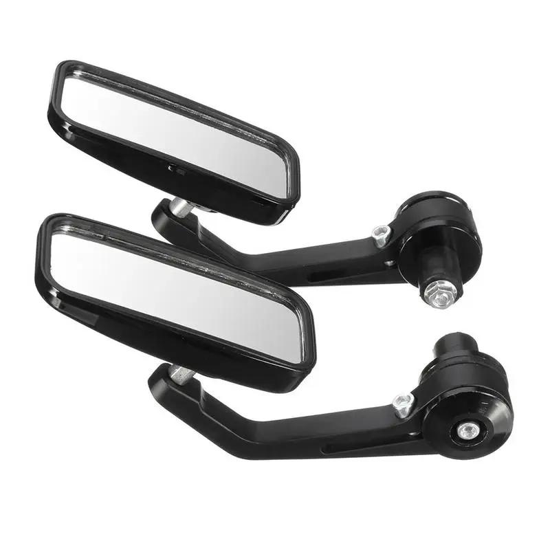 1Pair-7-8-Rectangle-Motorcycle-Aluminum-Rear-View-Side-Mirror-Handle ...