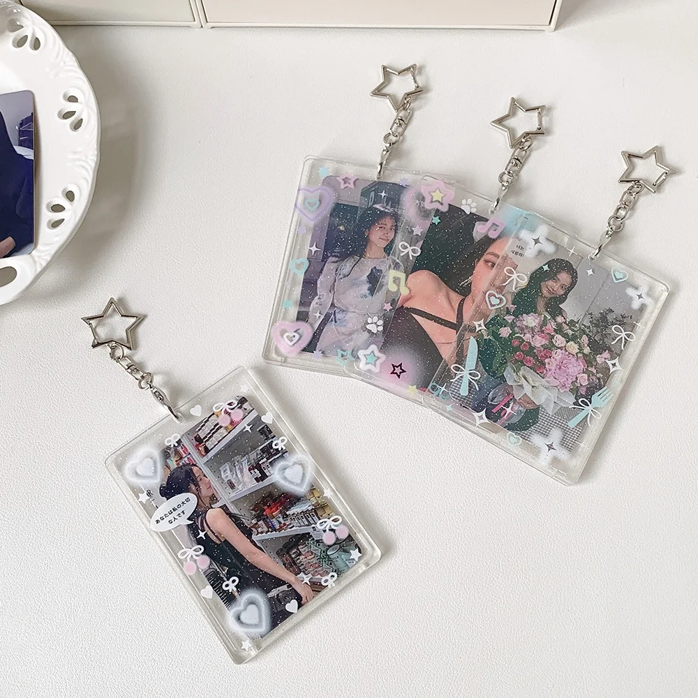 Hot-INS-Photocard-Holder-Photo-Display-Holder-With-Keychain-Idol ...