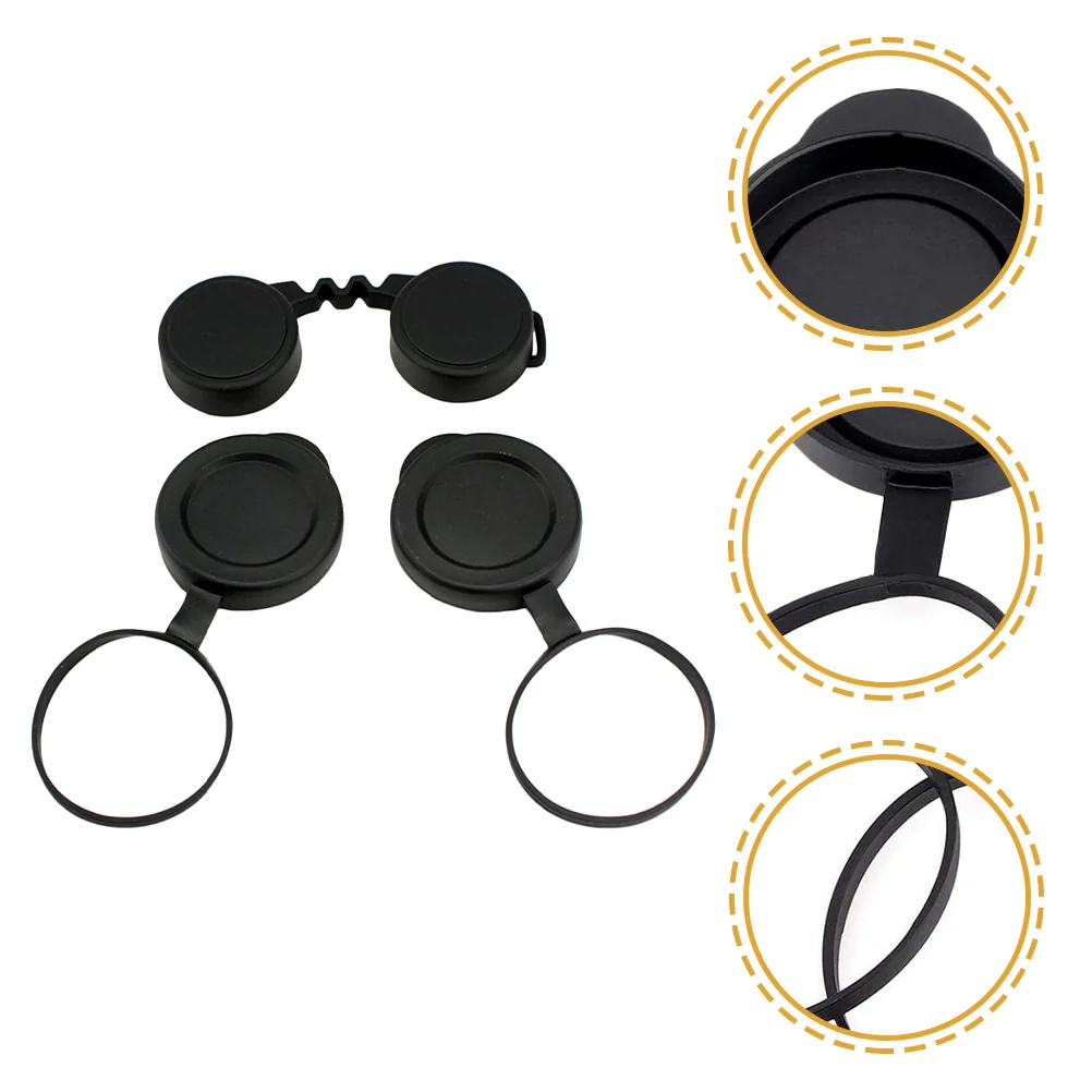 1-Set-Binocular-Objective-Lens-Caps-Rubber-Objective-Lens-Caps ...