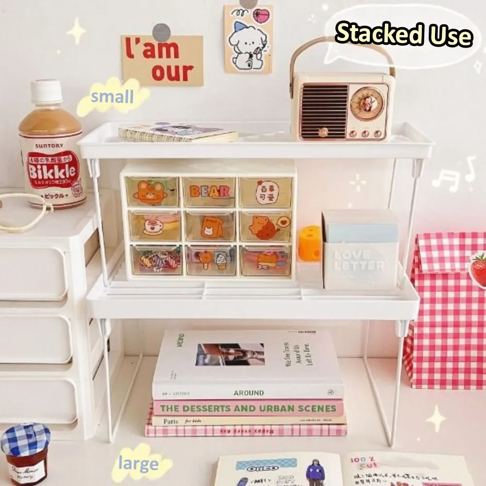Korean-Ins-Desk-Folding-Storage-Rack-Desktop-Stationery-Rack-Storage ...