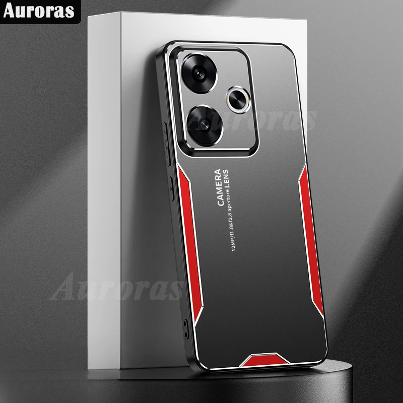 Auroras-For-Xiaomi-Poco-F6-Cover-Solid-Color-Armor-Frame-Aluminum-Alloy ...