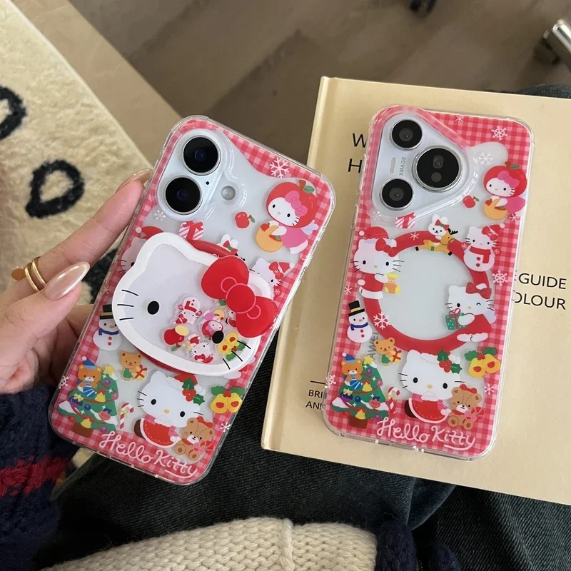 Cute-Sanrio-Christmas-Hello-Kitty-Magnetic-Holder-Magsafe-Wireless ...