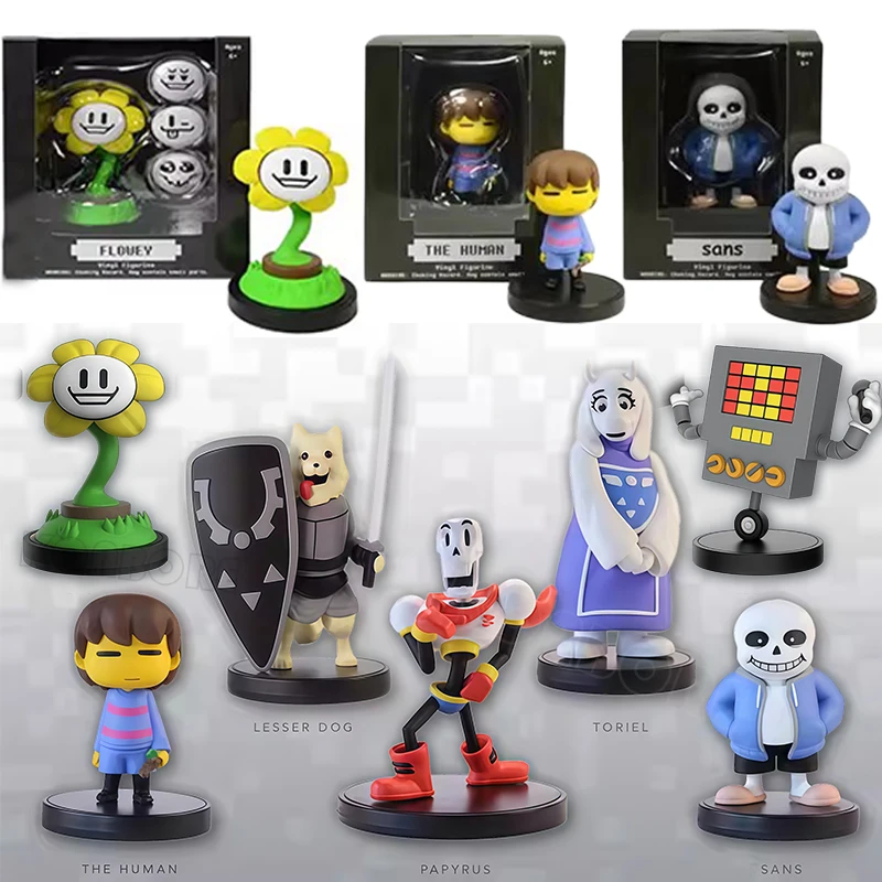 Undertale The Human Anime Game Figura Flowey/Undyne/Toriel/Human ...