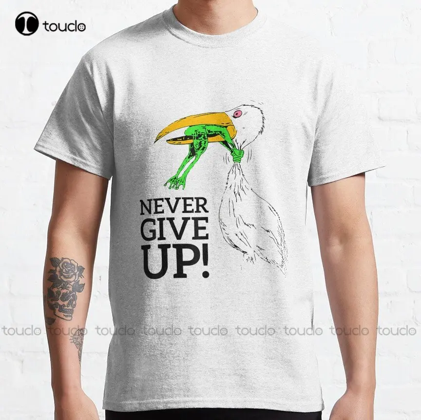 Never Give Up Frog Tattoo