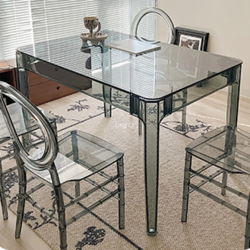 Transparent-Newclassic-Glass-Dining-Table-Office-Small-Mobile-Luxury ...