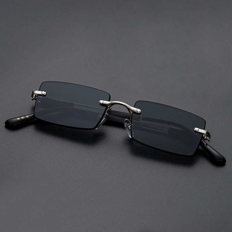 Crystal-Stone-Sunglasses-Man-Business-Classics-Rimless-Glass-Sun ...