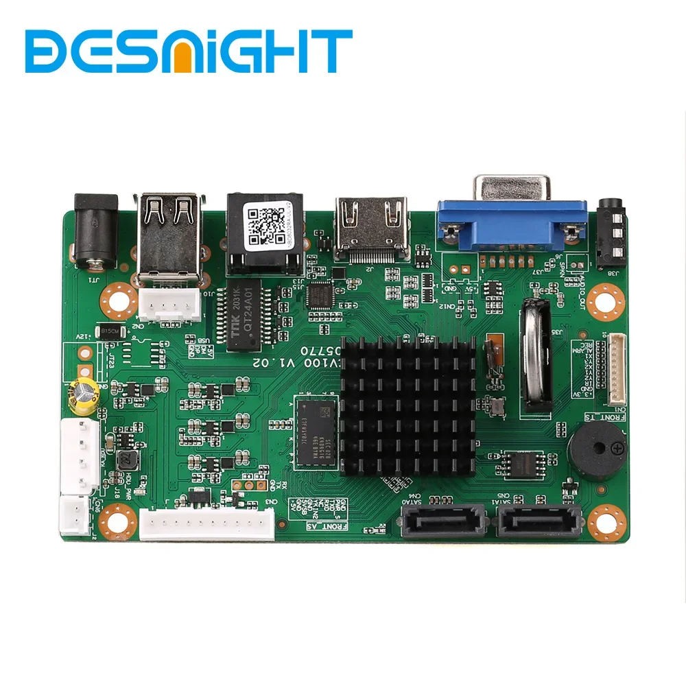 32CH 4K Face CCTV NVR Board NOVA 98323 2 SATA Ports Security Video ...