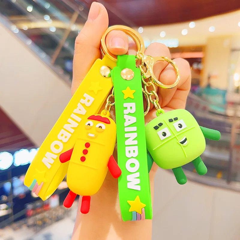 Cartoon-Anime-Numberblocks-Pendant-Keychain-Car-Key-Chain-Key-Ring ...