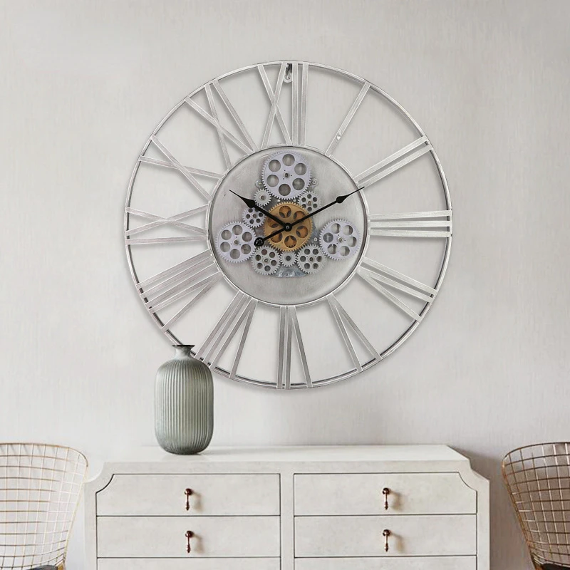 Hot-Sale-Diy-Clock-Living-Room-Gear-Scroll-Wall-Clock-Retro-Home ...