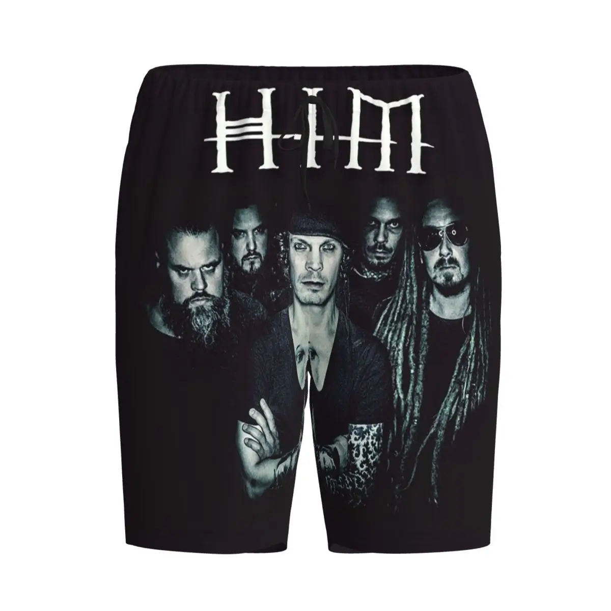 Custom Him Band Washed Him Ville Valo Razorblade Romance Shorts ...