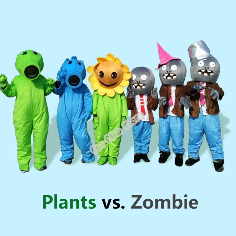 Game-Plants-vs-Zombie-Cosplay-Costume-Adult-And-Child-Zombie-Sunflower ...