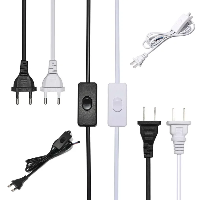 EU-US-Pulg-Electric-Wire-Lamp-Switch-Cable-International-Standard-Power ...