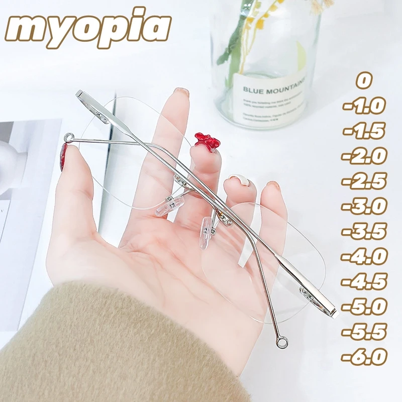 Arma-o-de-metal-quadrada-pequena-arma-o-miopia-culos-sem-moldura-ultra ...