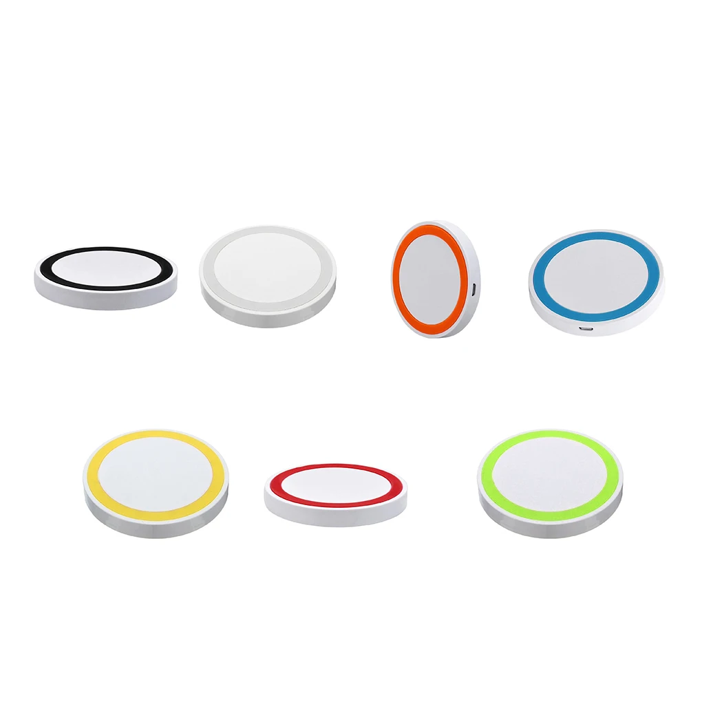 ABS-Wireless-Charger-Round-Colorful-Replacement-Universal-Fast-Charging ...