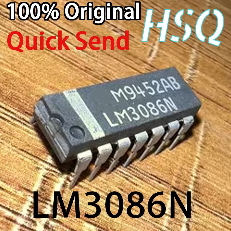 5PCS-LM3086N-Packaged-DIP14-Integrated-IC-Electronic-Component-Chip ...