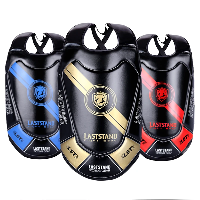 Boxing-Fight-Gear-Chest-Guard-MMA-Martial-Arts-Rib-Shield-Armour-Solid ...