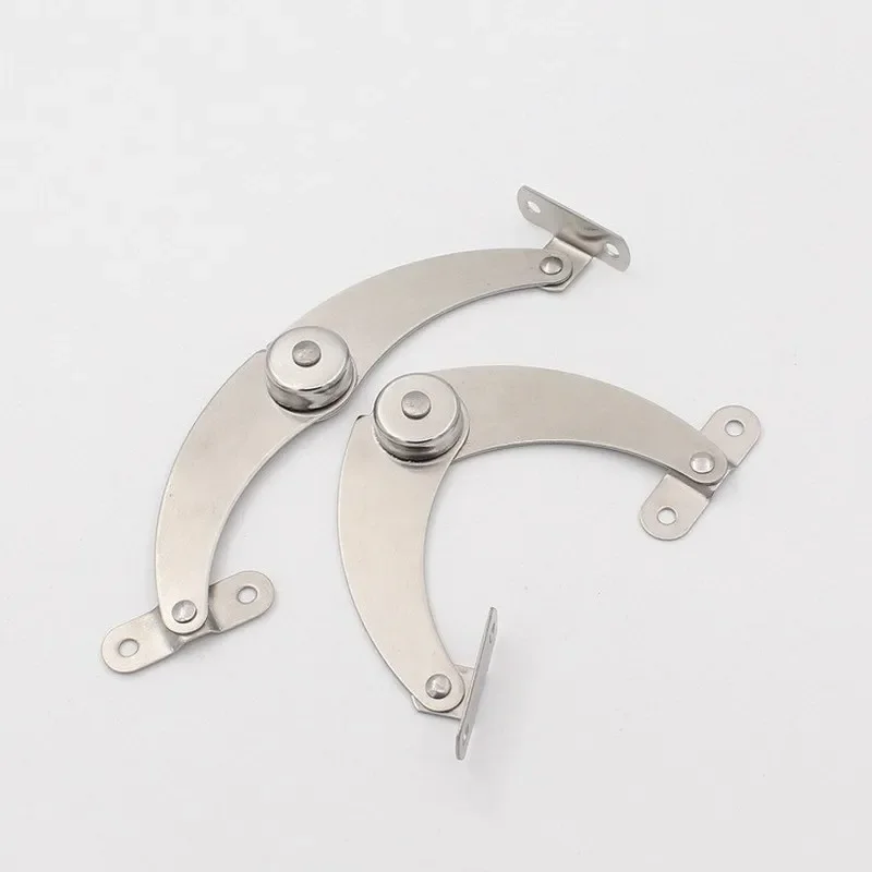 2pcs Stainless Steel Hydraulic Hinge Adjustable Randomly Stop Lift Up ...
