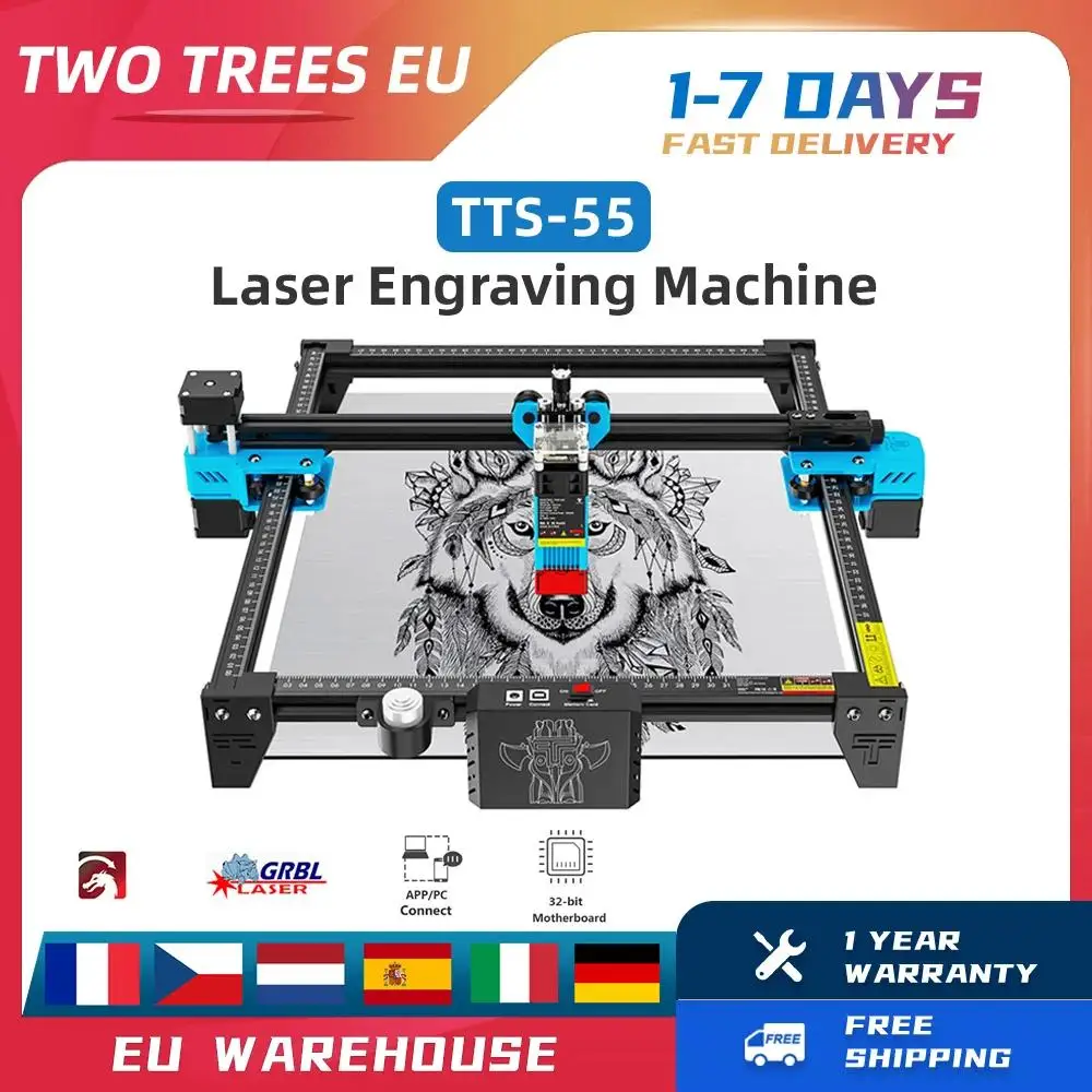 TwoTrees-TTS-55-Pro-Laser-Engraver-With-Wifi-Offline-Control-Powerful ...