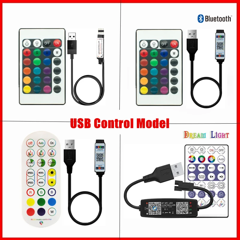 Modelo de controle led bluetooth controle remoto infravermelho para ...