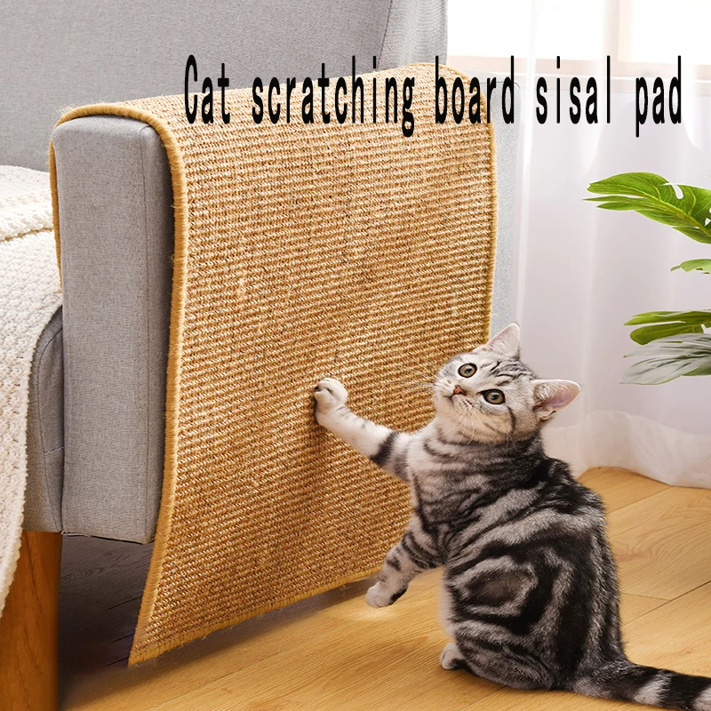 Sisal-Pad-Pet-Cat-Scratching-Board-Wall-Stickers-Anti-scratch-Wear ...