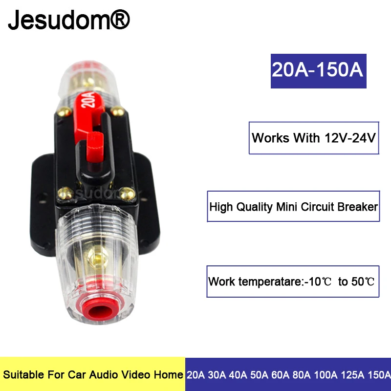 Jesudom-12V-24V-DC-Car-Truck-Audio-Resettable-Fuse-Circuit-Breaker-20A ...