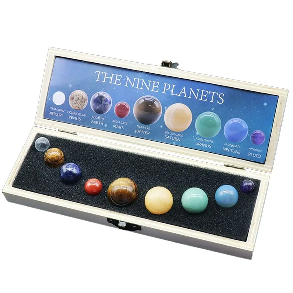 Creative-Natural-Crystal-8-9-Planet-Ball-Solar-System-Round-Original ...