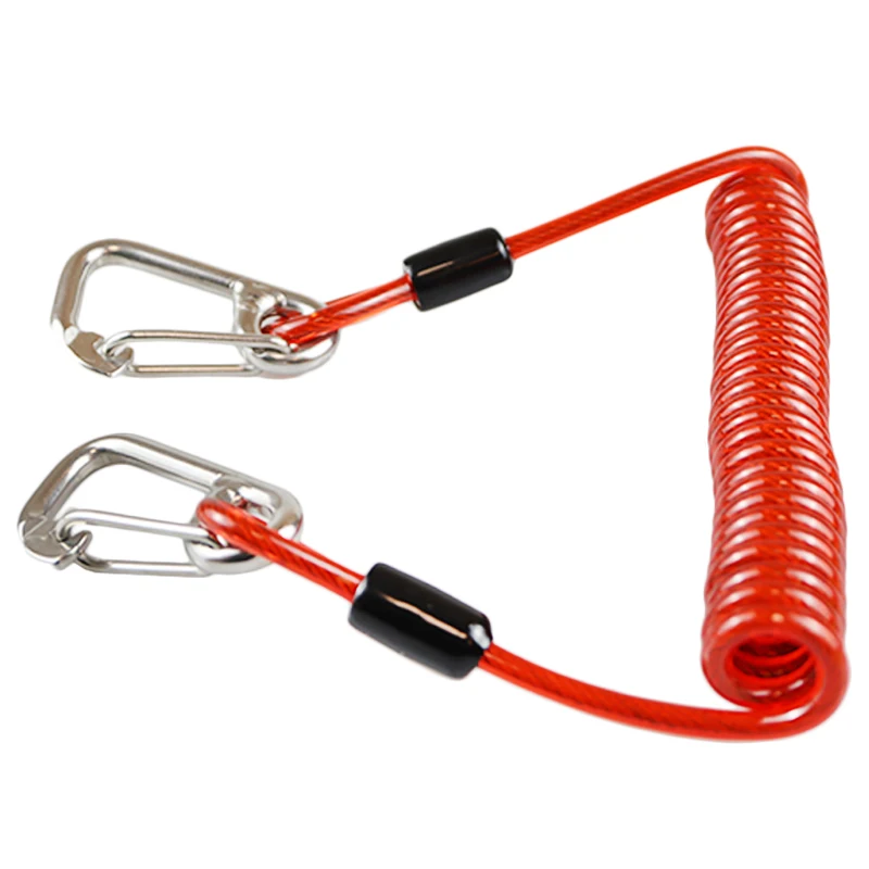 New-Double-Hook-Spring-String-Scuba-Dive-Coil-Camera-Lanyard-for ...