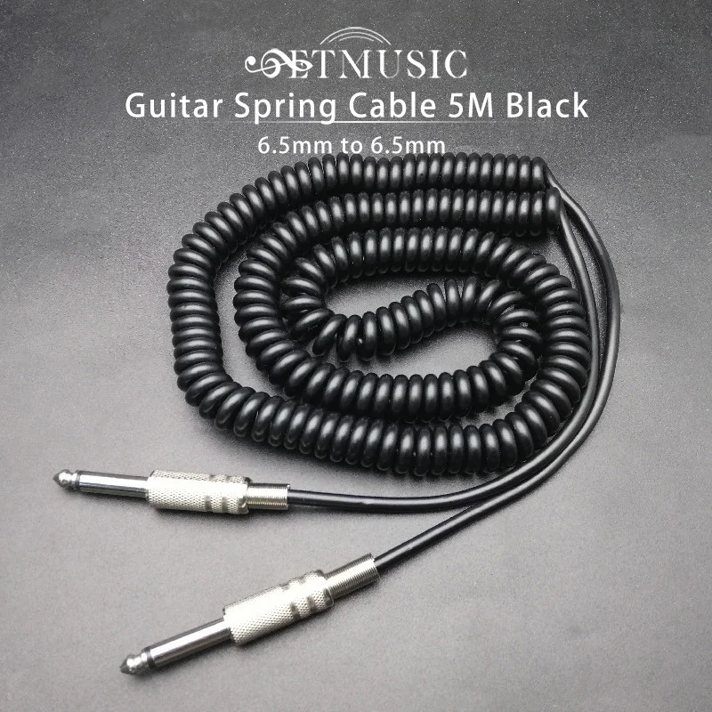 5M-Guitar-Spring-Cable-Guitar-6-5mm-to-6-5mm-Male-to-Male-Mono-Spring ...