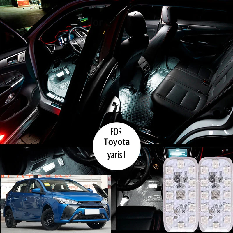 FOR-Toyota-yaris-l-LED-Car-Interior-Ambient-Foot-Light-Atmosphere ...